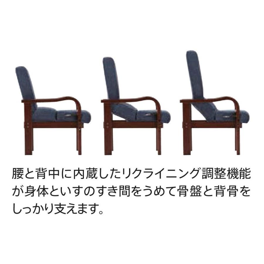 リハテック 円背サポートチェア ENN-02 ブルー 35505000 フランスベッド : 介護用品専門店ミニロクメイト - 通販 ...