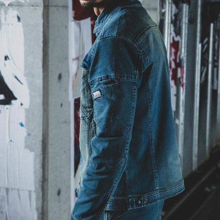 デニムワークジャケット 8890-124 (男女兼用) ストレッチ ビンテージ加工仕様 作業着 作業服 秋冬 S-5L TORA 寅壱【4L、5Lは割増価格】 : 10-8890-124 ...