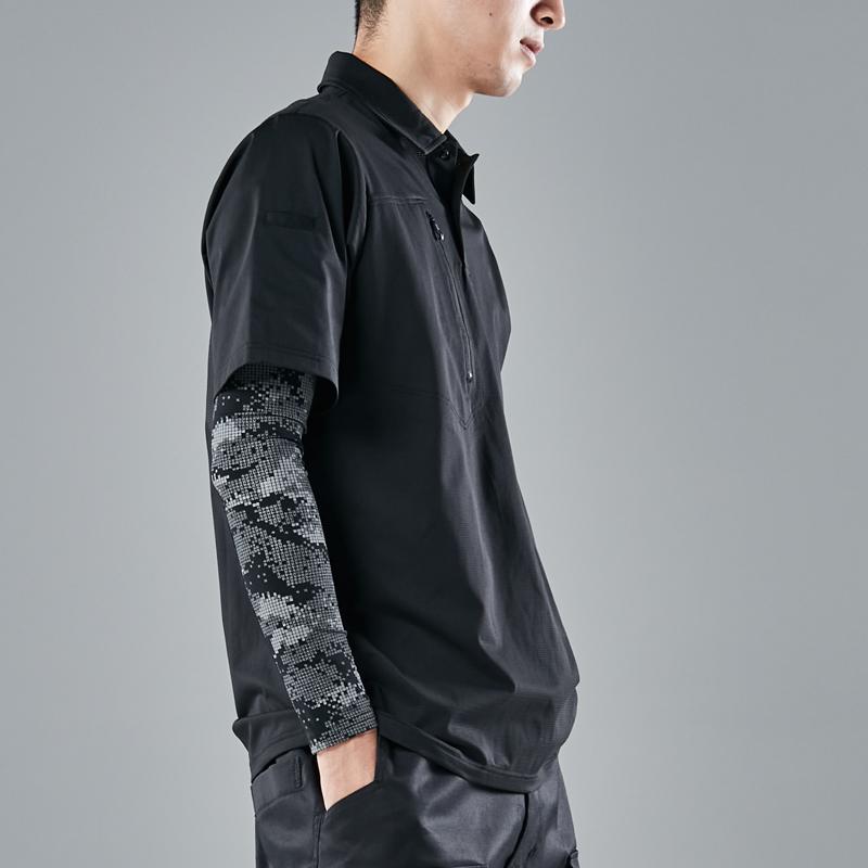 TS DESIGN DEO ドッツショートスリーブポロシャツ 8565 (男女兼用) 春夏 消臭 高通気 軽量 UVカット 接触冷感 ストレッチ S-6L DESIGN【3L、4L、5L、6L ...