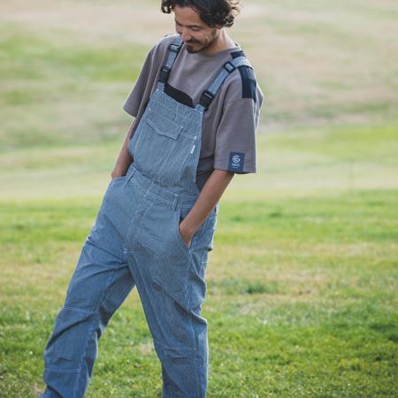 綿麻ストライプサロペット GE584 (男女兼用) 春夏つなぎ SS-5L グレースエンジニアーズ (4L 5Lは割増価格) : みんなの作業服Yahoo!ショップ - 通販 - Yahoo ...