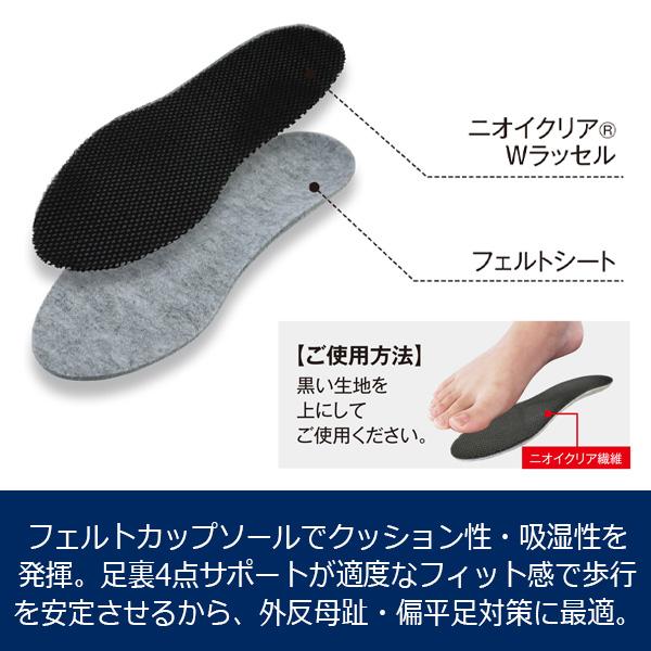 ニオイクリアEX カップインソール アーチサポートタイプ G204 強力消臭 外反母趾 偏平足対策 ムレ防止 速乾 24〜28cm対応 : みんなの作業服Yahoo!ショップ - 通販 ...