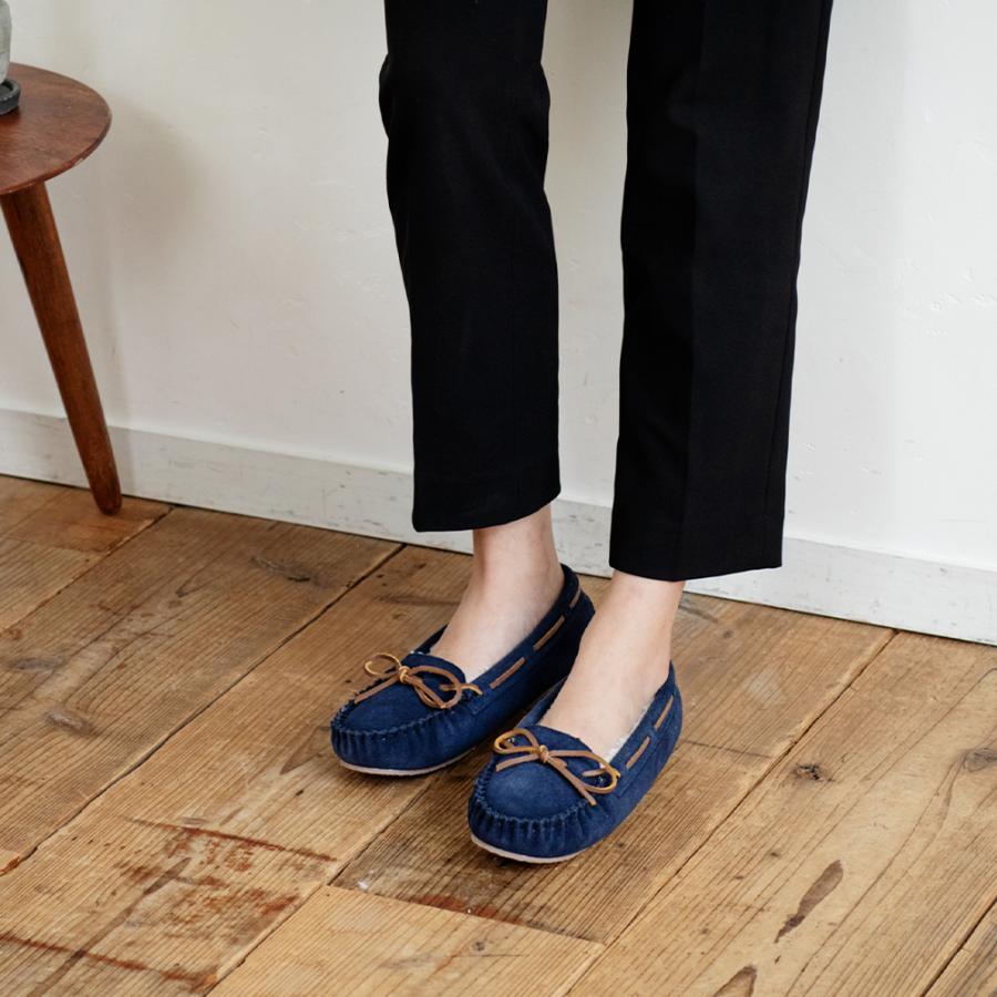 ミネトンカ公式 MINNETONKA CALLY SLIPPER キャリースリッパ モカシン スリップオン スリッパ フラット スエード ボア ...