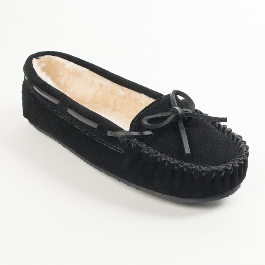ミネトンカ公式 MINNETONKA CALLY SLIPPER キャリースリッパ モカシン スリップオン スリッパ フラット スエード ボア ...