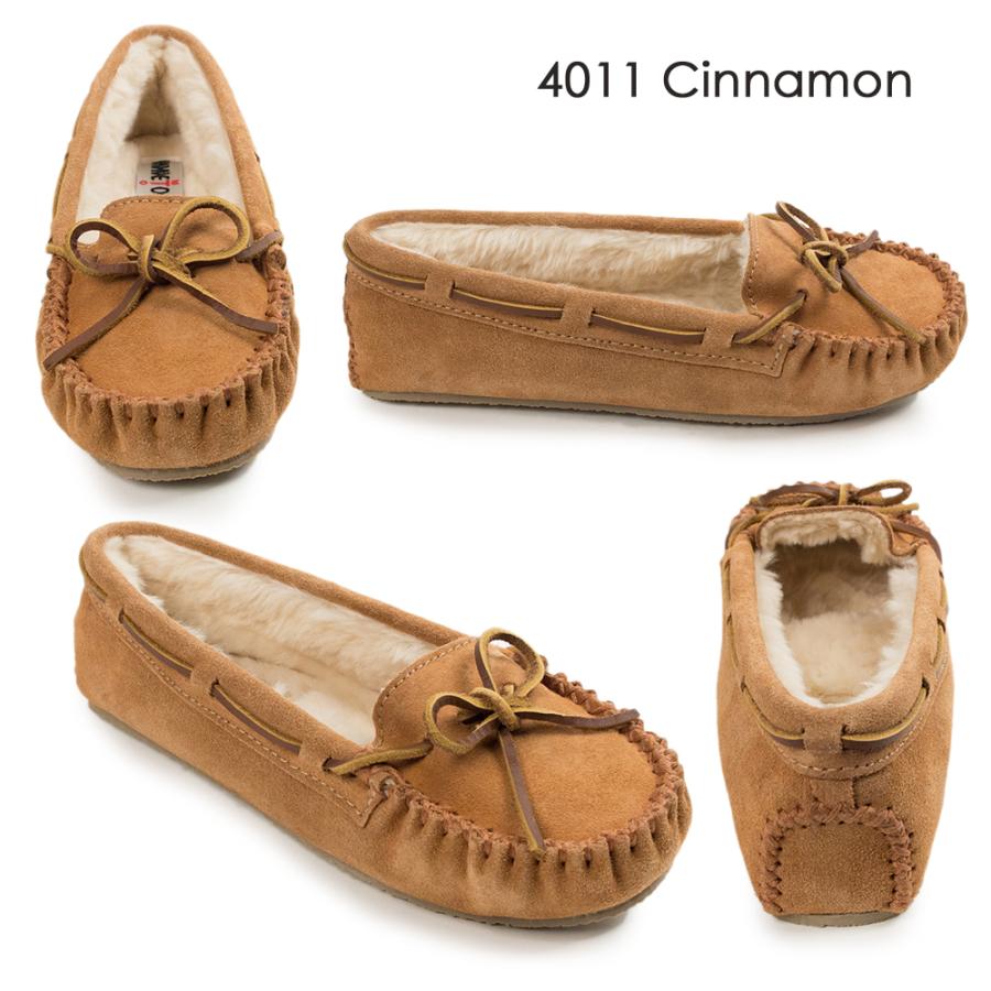 ミネトンカ公式 MINNETONKA CALLY SLIPPER キャリースリッパ モカシン スリップオン スリッパ フラット スエード ボア ...