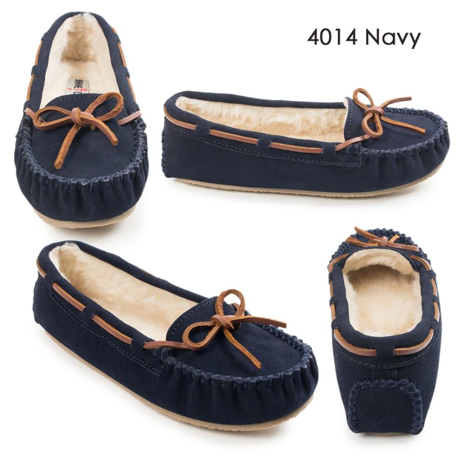 ミネトンカ公式 MINNETONKA CALLY SLIPPER キャリースリッパ モカシン スリップオン スリッパ フラット スエード ボア ...