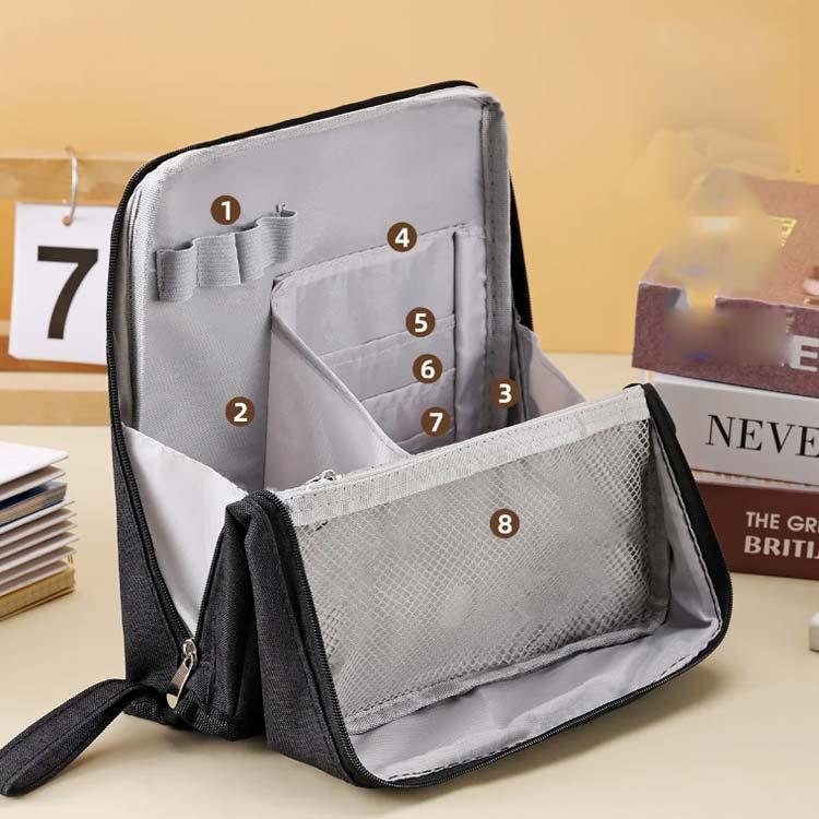 文房具ポーチ ツール スタンドポーチ ペンケース 筆箱 ツールペンスタンド 立つ 収容 大容量 ガジェットポーチ 自立 小物入れ 仕事 リモートワーク : minoakaYahoo!店 ...