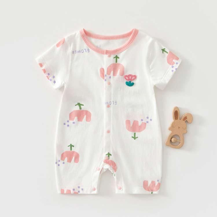 ベビー ロンパース 綿 新生児 赤ちゃん ベビー服 接触冷感 半袖ロンパース 夏 コットン カバーオール 子供服 男の子 女の子 部屋着 涼しい 前開 : minoakaYahoo!店 ...