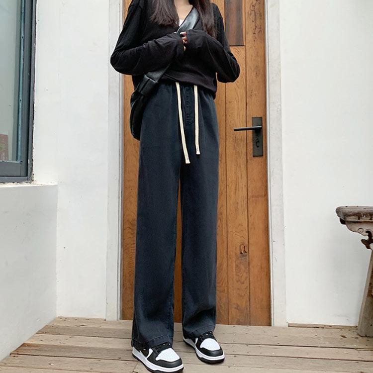 接触冷感 テンセル デニムパンツ レディース デニムイージーパンツ 夏デニム 冷感 ひんやり ジーンズ テンセルデニム 夏 デニム ロングパンツ ワイ : minoakaYahoo!店 ...