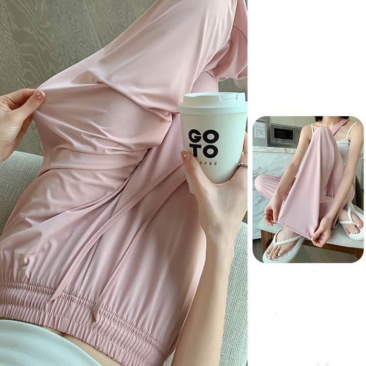 涼しい UVカット 快適 夏用 春夏 レディース きれいめ 接触冷感 夏 春 秋 吸汗速乾 伸縮性 ワイドパンツ ジャージ ひんやり 接触 : minoakaYahoo!店 - 通販 ...