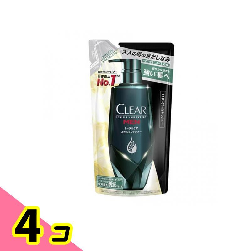 CLEAR for MEN(クリアフォーメン) トータルケア スカルプシャンプー 280mL (詰め替え用) 4個セット : みんなのお薬 ...