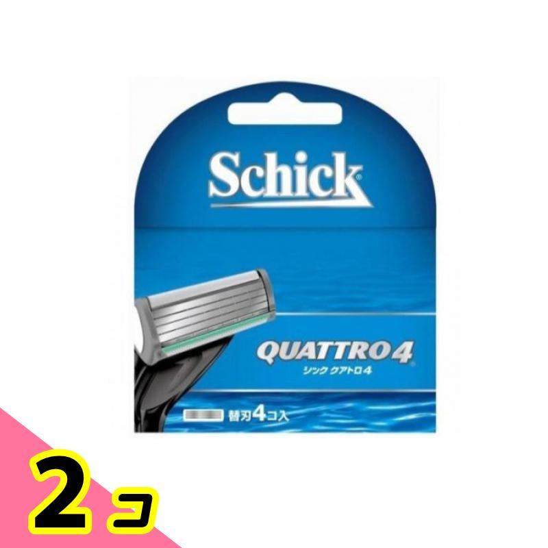 schick（シック） クアトロ4 替刃 4個入 2個セット : みんなのお薬ビューティ&コスメ店(みんなのお薬) - 通販 - Yahoo!ショッピング