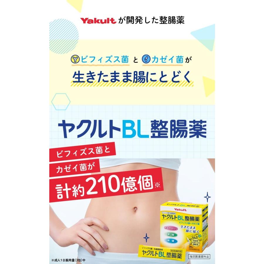 Yakult 整腸薬 整腸剤 ヤクルトBL整腸薬 36包 ビフィズス菌 乳酸菌 便秘 軟便 腸活 指定医薬部外品 (1個) : みんなのお薬プレミアム - 通販 - Yahoo!ショッピング