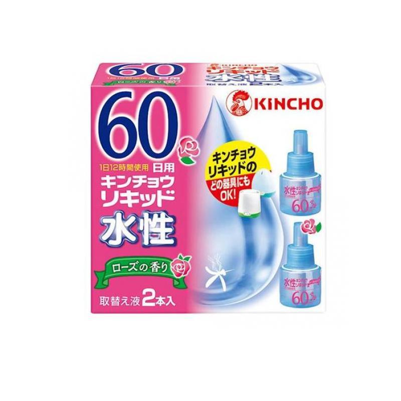 KINCHO 水性キンチョウリキッド 60日 ローズの香り 取替え液 45mL (×2本入) (1個) : みんなのお薬バリュープライス - 通販 - Yahoo!ショッピング