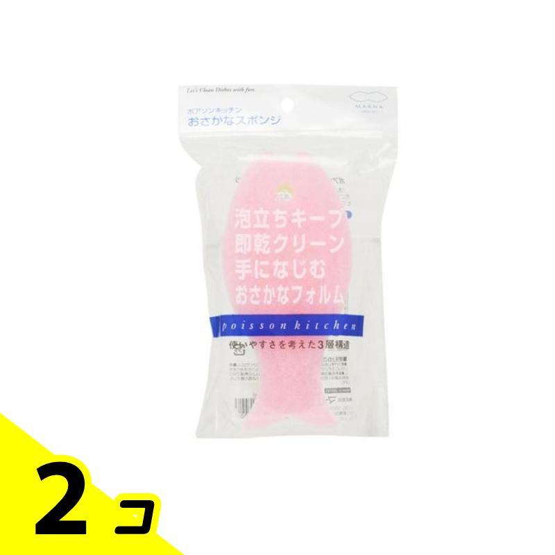 marna マーナ キッチン用おさかなスポンジ K170 P ピンク 1個入 2個セット : みんなのお薬バリュープライス - 通販 - Yahoo!ショッピング
