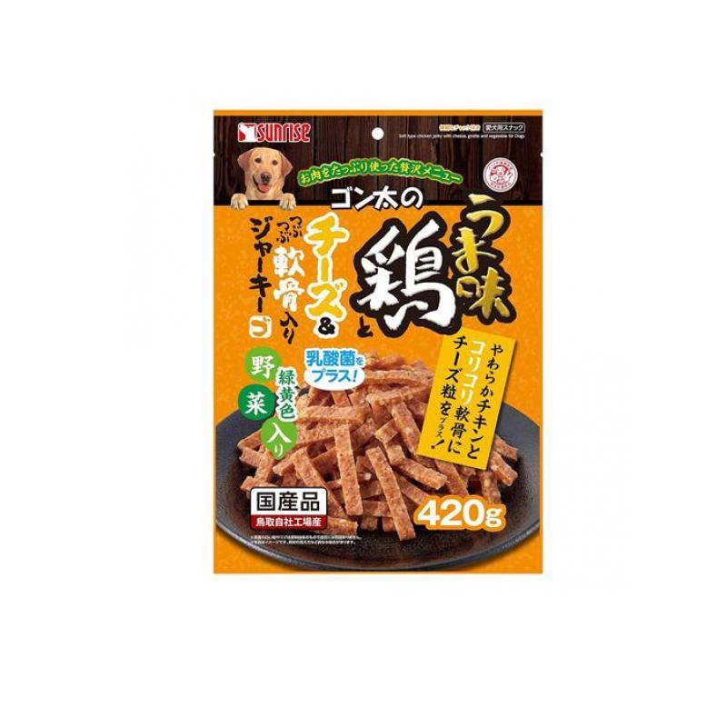 サンライズ ゴン太のうま味鶏とチーズ&つぶつぶ軟骨入りジャーキー 緑黄色野菜入り 420g (1個) : みんなのお薬バリュープライス - 通販 - Yahoo!ショッピング