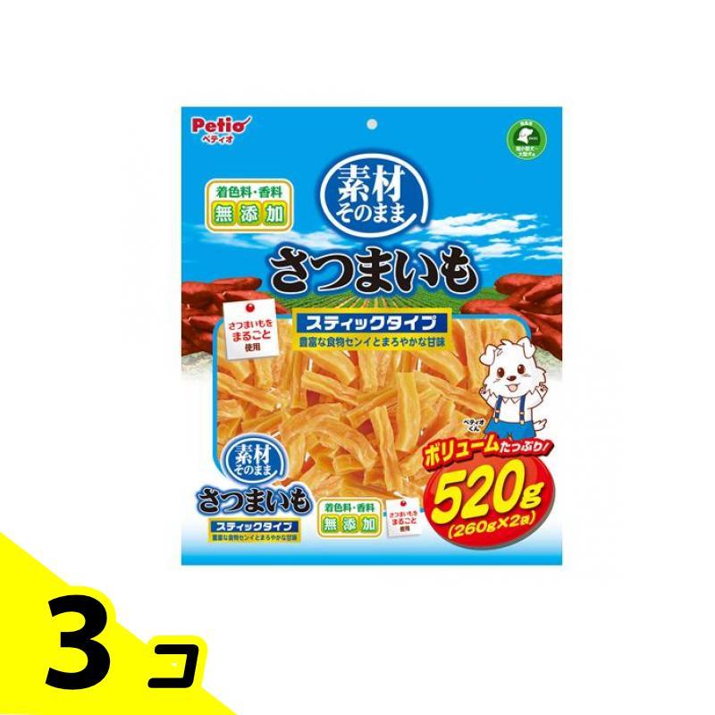 ペティオ 犬用 素材そのまま さつまいも スティックタイプ 分包 520g 3個セット : みんなのお薬バリュープライス - 通販 - Yahoo!ショッピング
