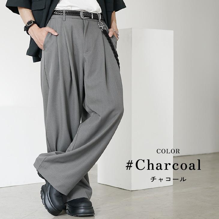 MinoriTY スラックス メンズ ワイドパンツ タック ゆったり きれいめ バギーパンツ 無地 おしゃれ ずぼん minority : MinoriTY Yahoo!店 - 通販 ...