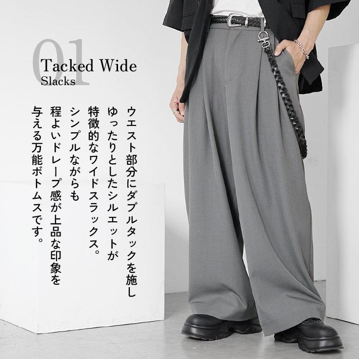 MinoriTY スラックス メンズ ワイドパンツ タック ゆったり きれいめ バギーパンツ 無地 おしゃれ ずぼん minority : MinoriTY Yahoo!店 - 通販 ...