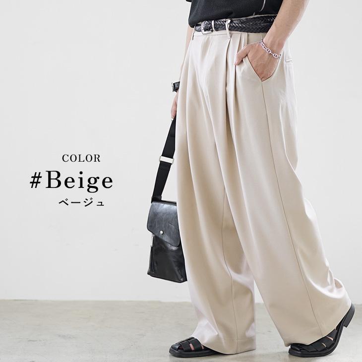 MinoriTY スラックス メンズ ワイドパンツ タック ゆったり きれいめ バギーパンツ 無地 おしゃれ ずぼん minority : MinoriTY Yahoo!店 - 通販 ...