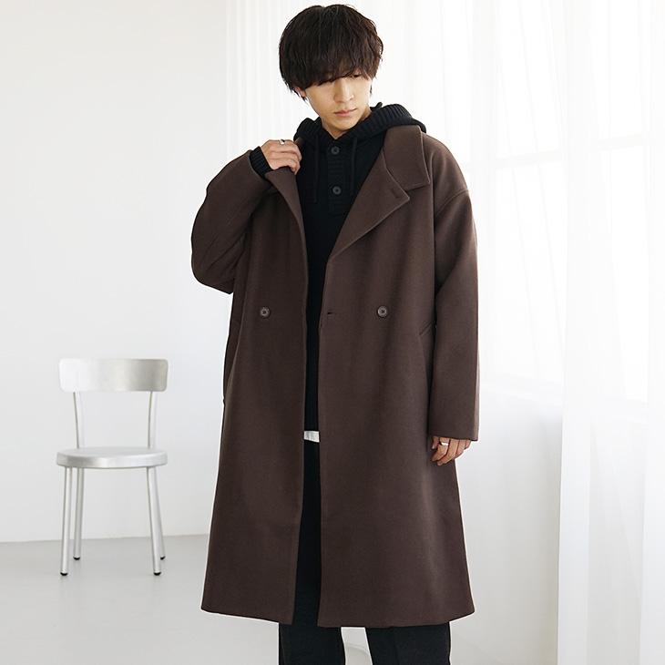 MinoriTY オーバーサイズ チェスターコート メンズ ロングコート MinoriTY オーバーサイズ チェスターコート メンズ ロングコート