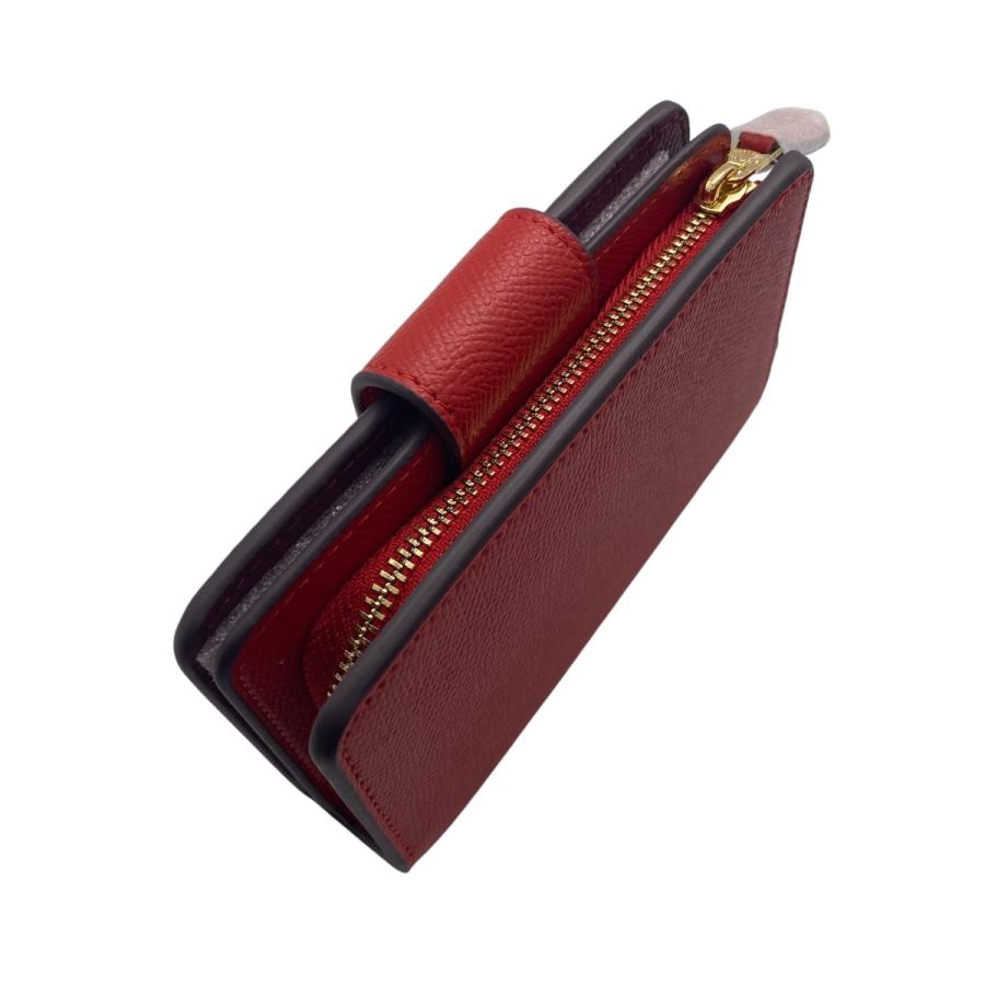 COACH コーチ 二つ折り財布 C6390 レッド系 アウトレット レディース 店頭展示品 感謝セール : minoya - 通販 - Yahoo!ショッピング