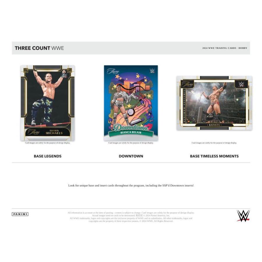 WWE 2024 PANINI THREE COUNT HOBBY : 10031556 : カードショップMINT - 通販 - Yahoo ...