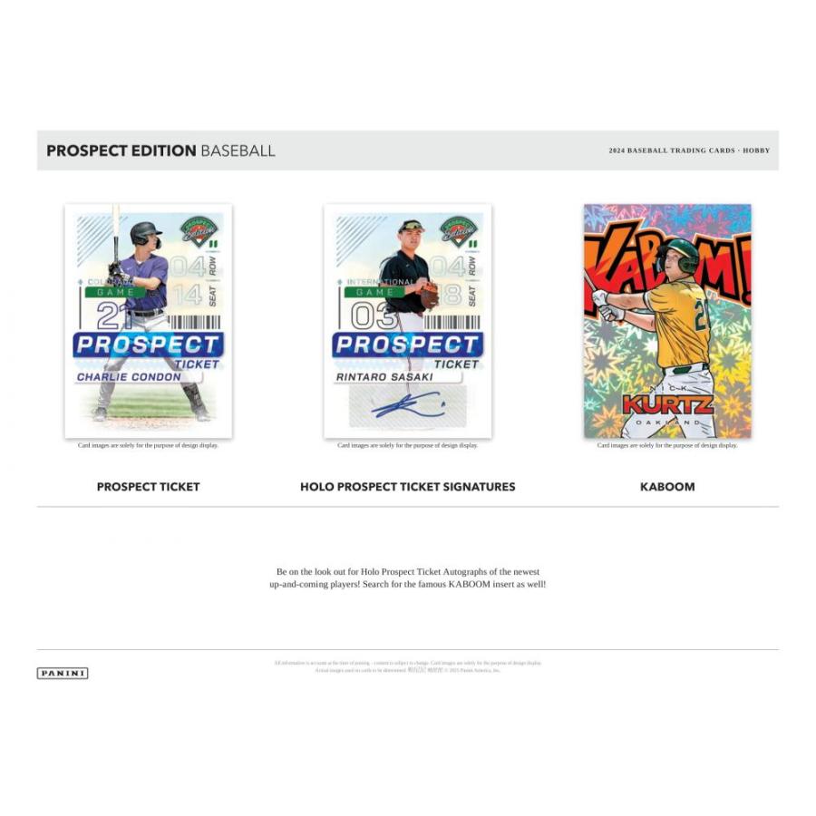 MLB 2024 PANINI PROSPECT EDITION : カードショップMINT - 通販 - Yahoo!ショッピング