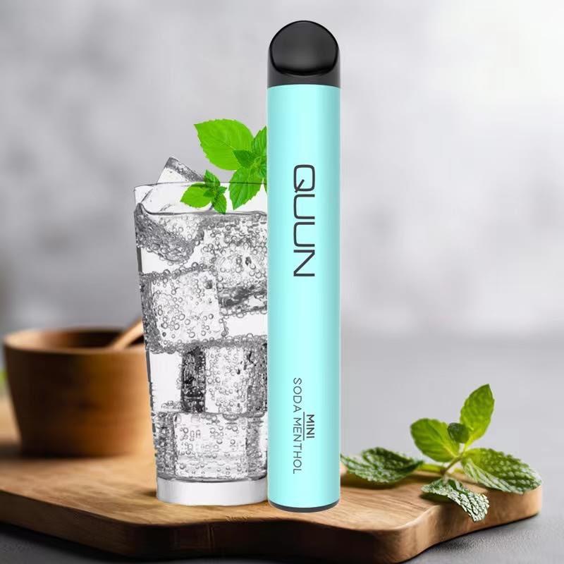 正規店 ) QUUN 持ち運び ポケット シーシャ 電子タバコ 500回 禁煙グッズ 使い捨て ベイプ Vape (SODA MENTHOL（ソーダメンソール））) : Miotoka ...