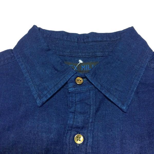 【新品】アレックス ミル(ALEX MILL）長袖シャツ XS 青 /02569 : miraclebox Yahoo!shopping店 - 通販 - Yahoo!ショッピング