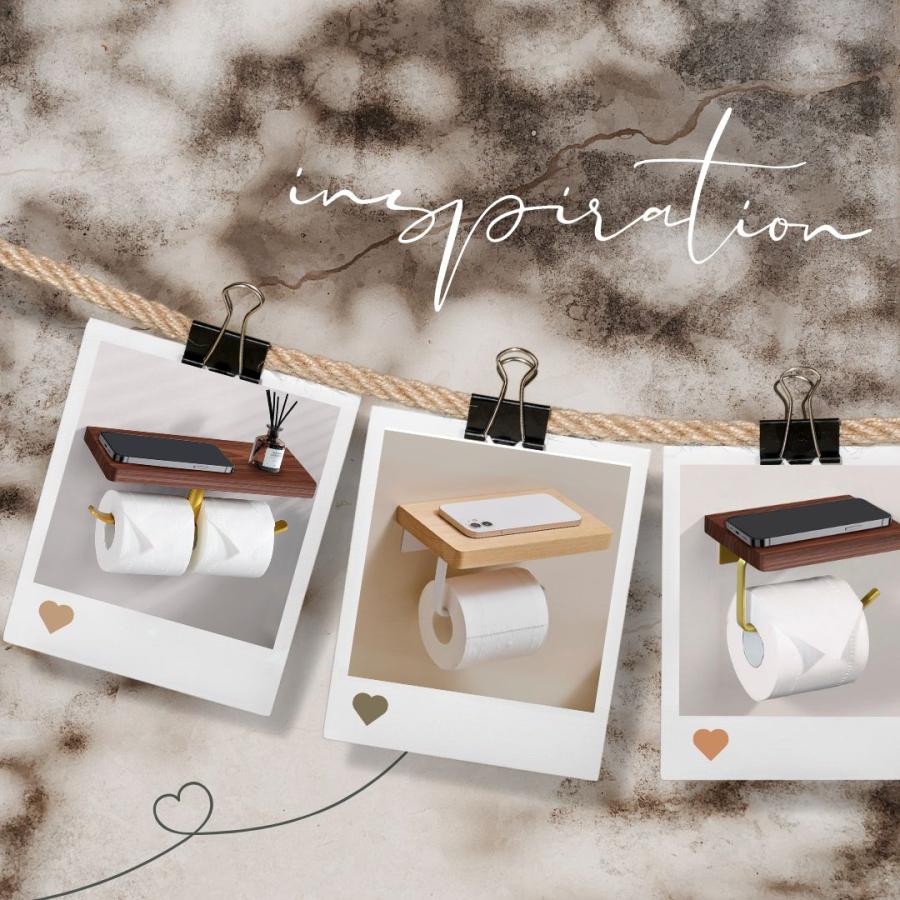 トイレットペーパーホルダー おしゃれ 2連 ダブル 木製 天然木 ペーパーホルダー 2倍巻き 3倍巻き お手洗い トイレ用品 シンプル カバー かわいい 北欧 紙 賃貸 : ミケアート ...