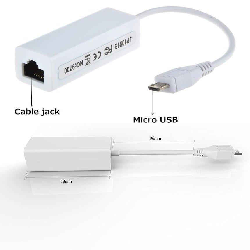 アンドロイド Micro USB 有線LAN アダプタ 5PIN用 android タブレットPC専用 USB端子 変換アダプター ポート ...