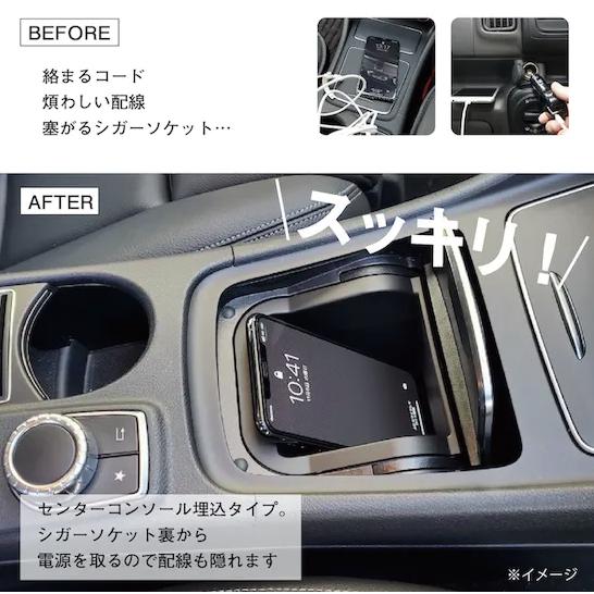 【アルトポルテ】 メルセデス ベンツ Bクラス(W246) ワイヤレスチャージャー E2CHARGE Type02 : 未来志向 - 通販 - Yahoo!ショッピング