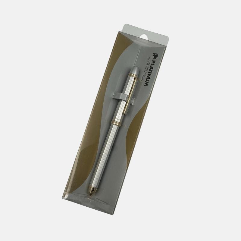 PLUTINUM 多機能ペン ダブル3アクション シルバー : 未来屋書店 ヤフー店 - 通販 - Yahoo!ショッピング