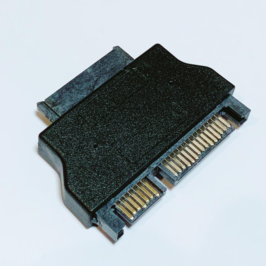 スリム SATA 変換アダプター SATA 22Pin (オス) ⇔ SLIM SATA 13Pin (メス) 変換 アダプター コネクタx1 :SATA-22PIN-13PIN:えぶり ...