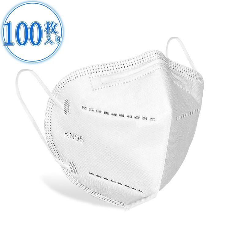 ！KN95マスク 100枚 マスク 平ゴム KN95 N95マスク同等 5層構造 使い捨てマスク 不織布マスク 使い捨て 白 立体マスク 女性用 : 91miroru-a1000727 ...