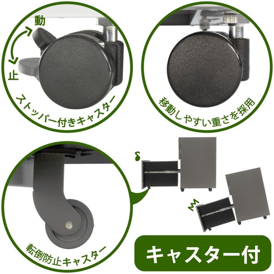 家具のAKIRA デスクワゴン オフィスワゴン 完成品 幅30cm 奥行43cm 高さ63cm キャスター付き 3段 グレー 脇机 スリム BW3-3LP-FGY : 家具のAKIRA ...