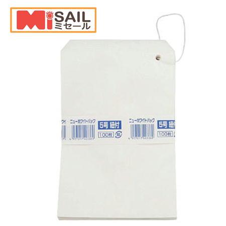 福助工業 ニューホワイトパック 5号 紐付き 100枚 : MiSAIL ミセール - 通販 - Yahoo!ショッピング