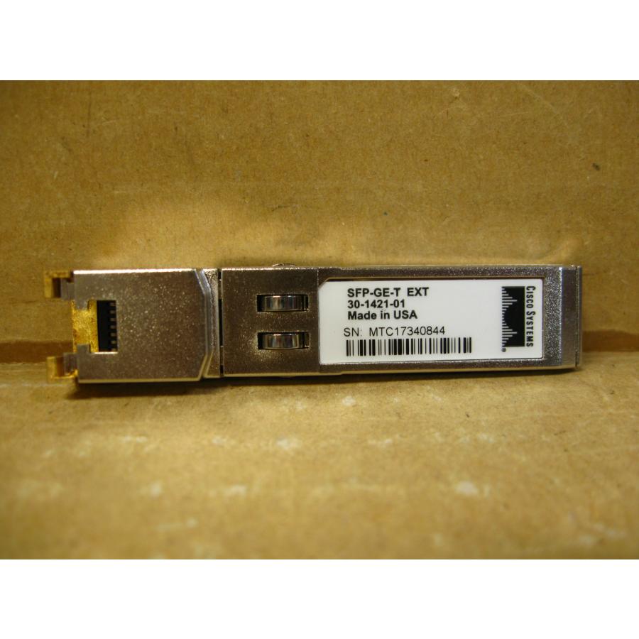 CISCO SFP-GE-T EXT 30-1421-01 1000BASE-T SFP トランシーバーモジュール 中古 RJ-45 ...