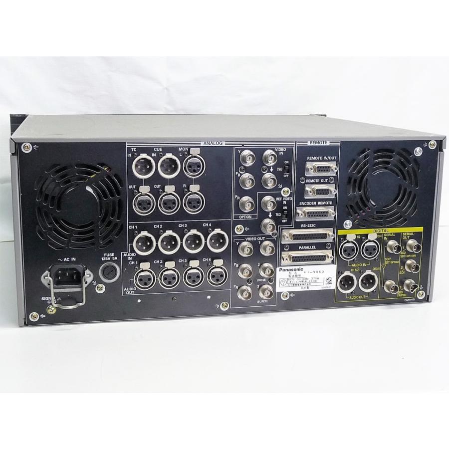 Panasonic AJ-D960 DVCPRO50 スタジオレコーダー : ミサオネットワーク・ストア店 - 通販 - Yahoo!ショッピング