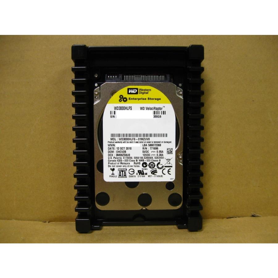 Western Digital WD3000HLFS-01MZUV0 300GB 10krpm SATA 3.5型 VelociRaptor ...