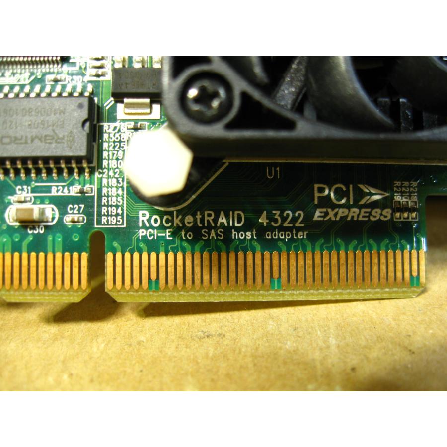 HighPoint RocketRAID 4322 SAS/SATA RAIDコントローラ 512MB PCI-EX 中古 RAID0/1/5 ...