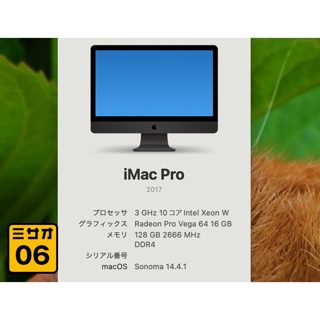 iMac（Apple） ★iMac Pro 2017 Retina 5K 27インチ・3.0GHz 10Core Xeon W・メモリ ...