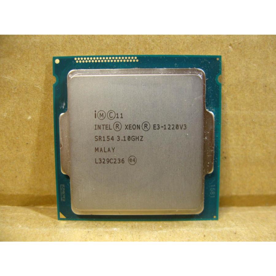 Intel Xeon E3-1220v3 3.10GHz SR154 8M 5GT/s 80W FCLGA1150 中古 : ミサオ ...