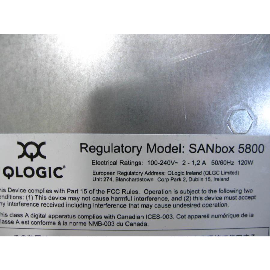QLOGIC SANBox 5800 8Gb/s ファイバチャネルスイッチ 中古 SAN SB5800-12A ...