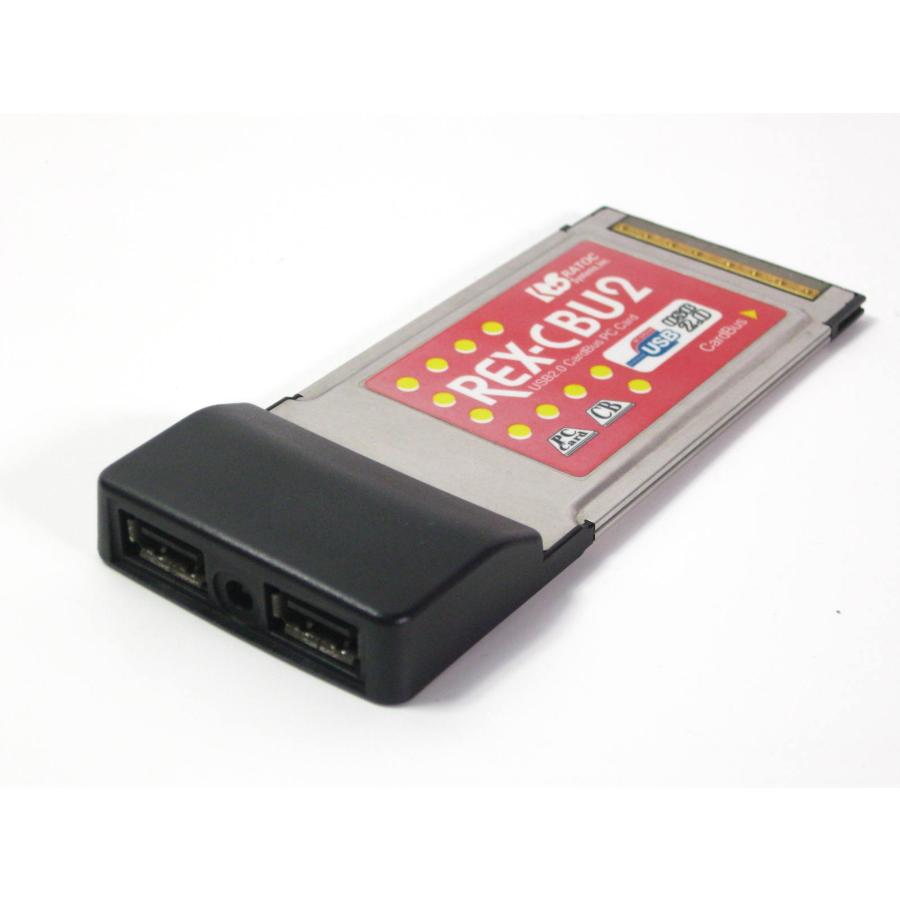 RATOC REX-CBU2 2ポート USB2.0 増設用 PCカード 中古 ラトックシステム Card Bus PCMCIA : ミサオ ...