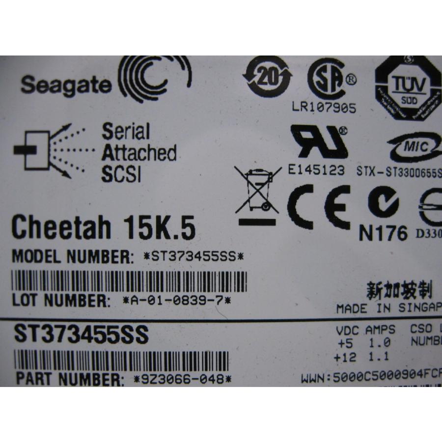 SEAGATE ST373455SS 73GB SAS 15000rpm 3.5型 NEC N8150-200 中古 ...
