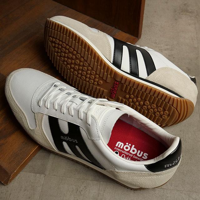 mobus モーブス メンズ スニーカー ビスマール M-2208T-1020 FW22 BISMAR 靴 WHITE BLACK 白 ...