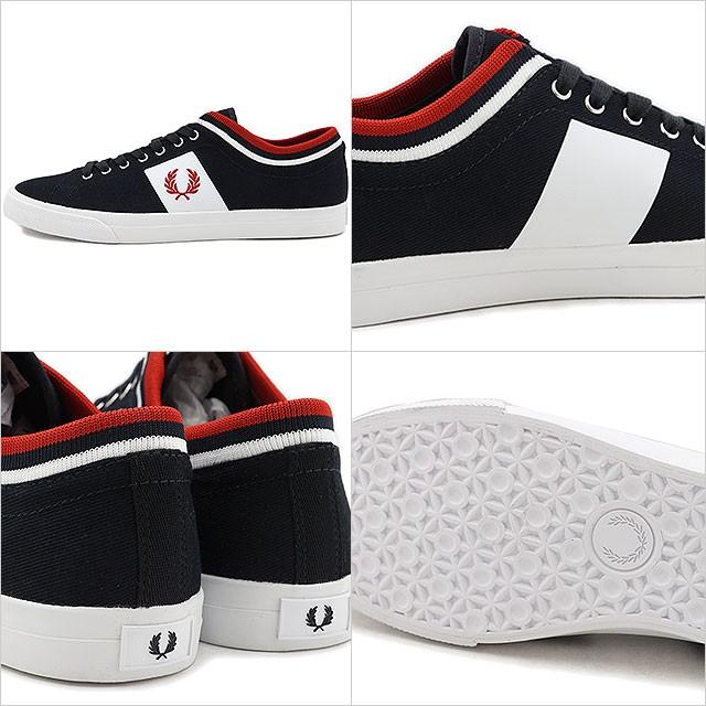 FRED PERRY フレッドペリー スニーカー アンダースピン ティップド カフ ツイル UNDERSPIN TIPPED CUFF TWILL メンズ・レディース 靴 NAVY B7106 ...