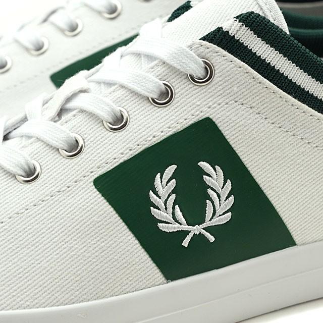 FRED PERRY フレッドペリー スニーカー アンダースピン ティップド ツイル UNDERSPIN TIPPED CUFF TWILL B7106-200 SS20 靴 WHITE ...