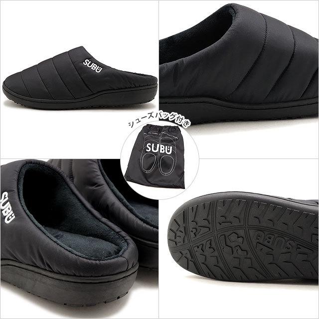 スブ SUBU 冬サンダル SUBU FW21 メンズ・レディース 外履き・室内履き ルームシューズ 中綿スリッパ BLACK ブラック系 :10064678:ミスチーフ - 通販 ...